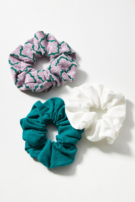 Clover Terry Scrunchies, Set of 3 | Anthropologie