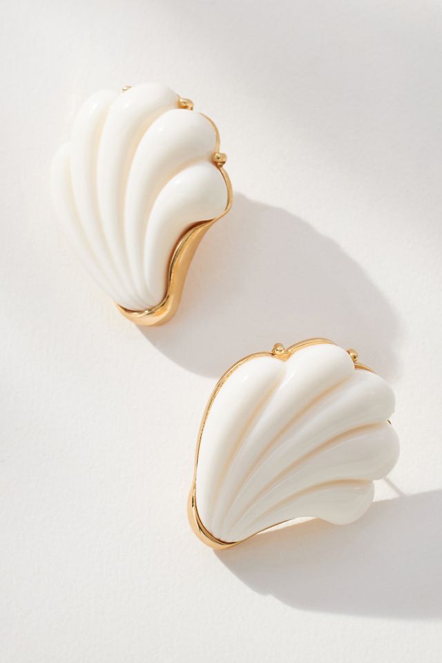 Shell Icon Post Earrings | Anthropologie