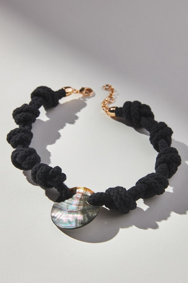 By Anthropologie Shell Pendant Rope Necklace | Anthropologie