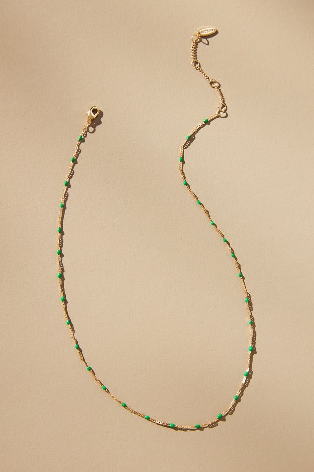 Collar Delicado con Cuentas Chapado en Oro | Anthropologie ES