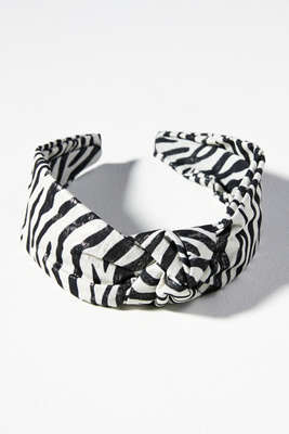 Everly Zebra Knot Headband | Anthropologie