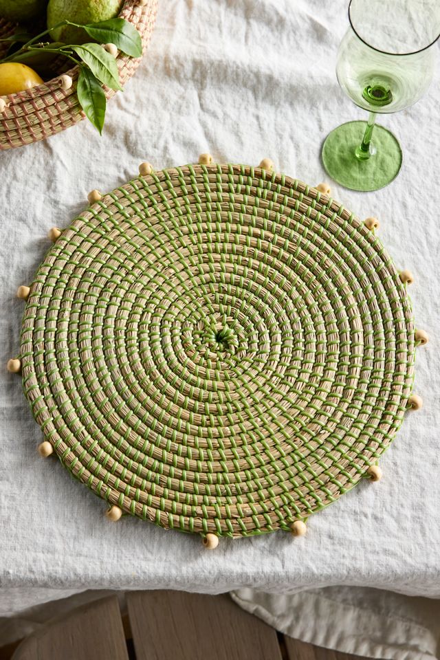 Beaded Seagrass Placemat | Terrain