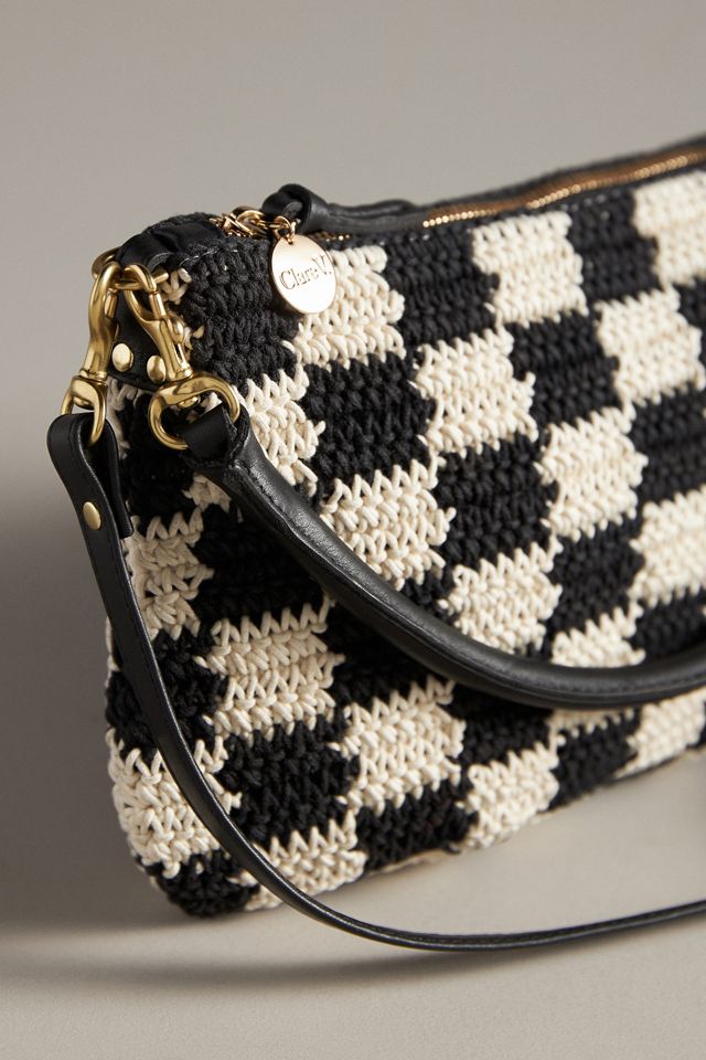 Clare V. Check Crochet Petit Moyen Bag | Anthropologie