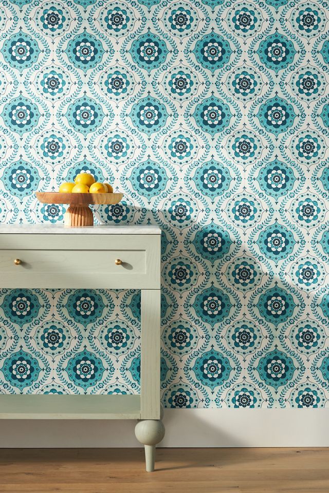 Moroccan Tile Wallpaper | Anthropologie