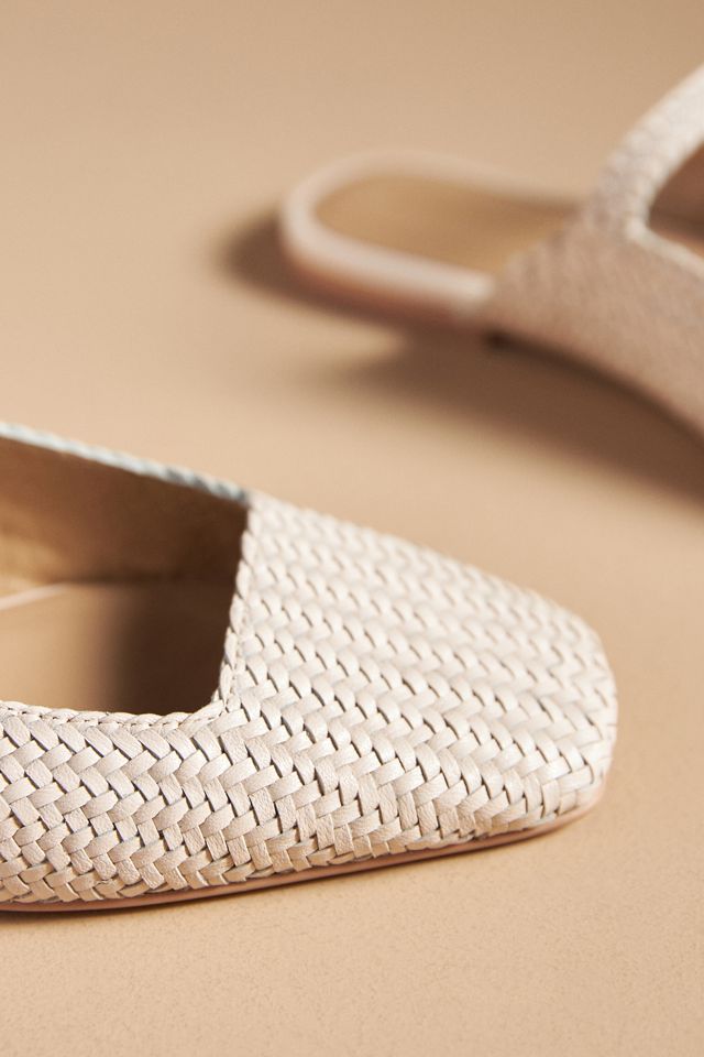 By Anthropologie Woven Mary Jane Slides | Anthropologie