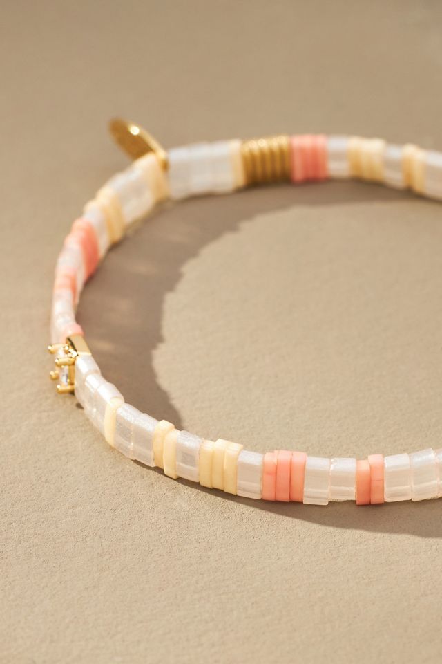 Colorful Beaded Chicklet Bracelet | Anthropologie