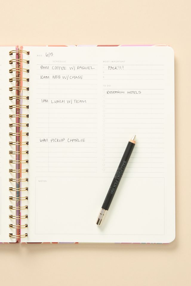 Papier 70s Floral Spiral Daily Planner | Anthropologie