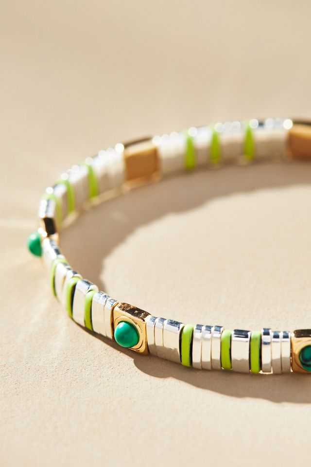 Beaded Chicklet Bracelet | Anthropologie