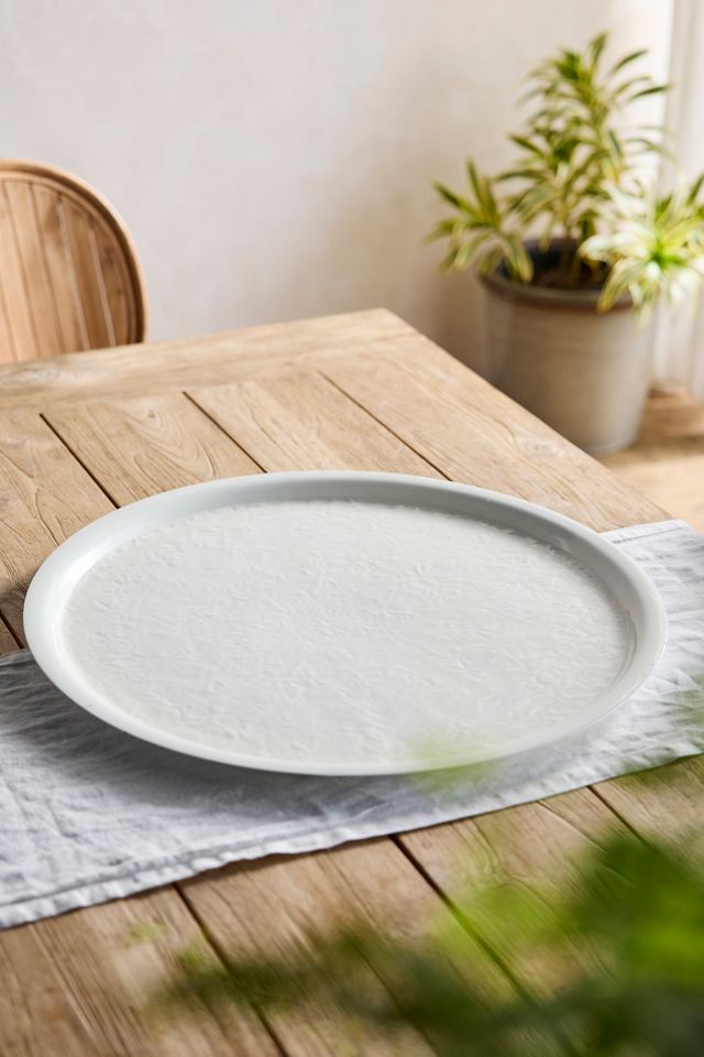 Patterned Enamel Serving Tray | AnthroLiving