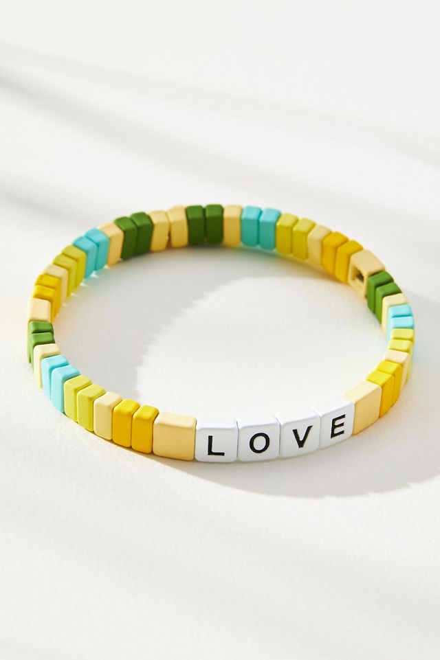 Worded Chicklet Bracelet | Anthropologie UK