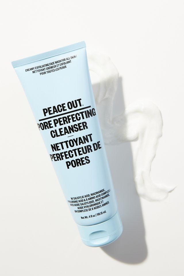 Peace Out Skincare Creamy Gentle Exfoliating Pore Perfecting Cleanser ...