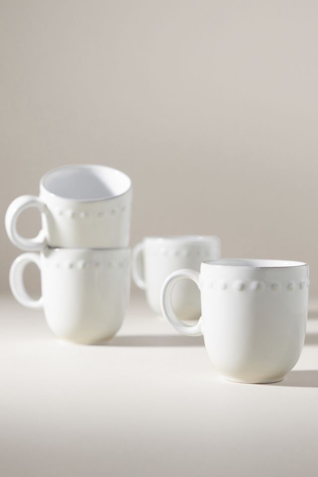 Costa Nova Pearl Mugs, Set of 4 | AnthroLiving