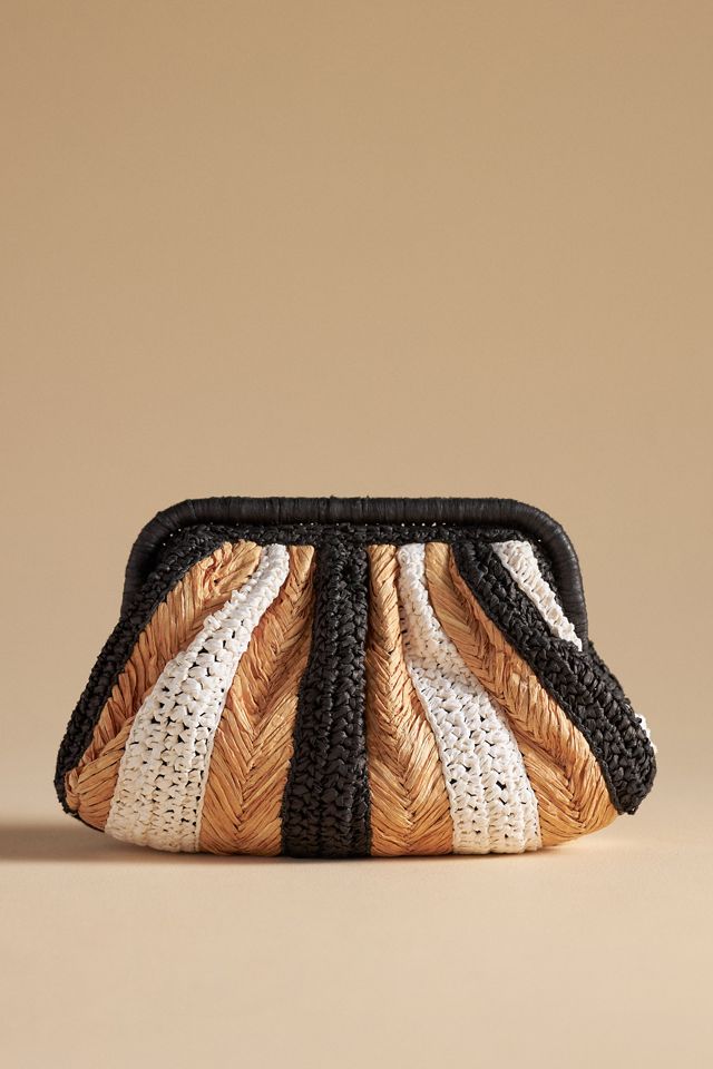 The Frankie Clutch: Striped Raffia Edition | Anthropologie