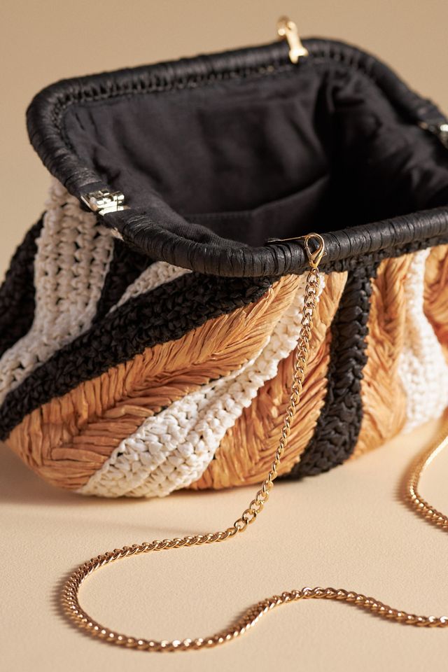 The Frankie Clutch: Striped Raffia Edition | Anthropologie