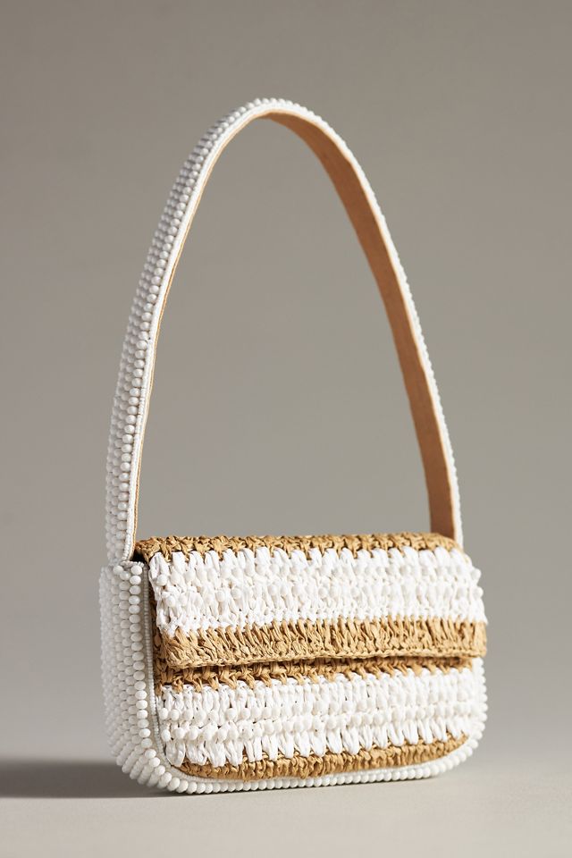 The Fiona Beaded Bag: White Idyllic Edition | Anthropologie