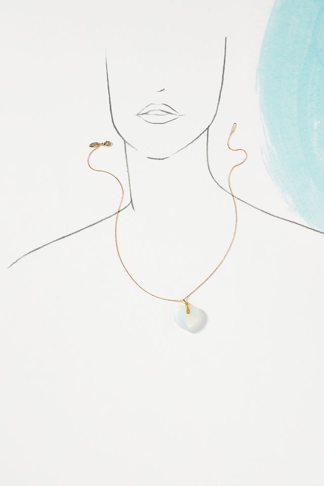 Clare V. Mylar Stone Heart Charm | Anthropologie