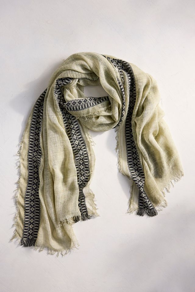 Border Stripe Scarf | Anthropologie