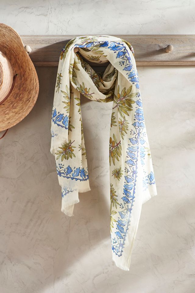 Olive Branches Scarf | Anthropologie