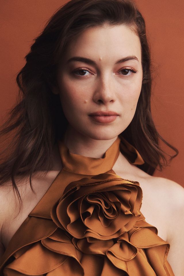 BHLDN Maria Rosette Ruffle Mini Dress | Anthropologie