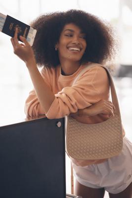 Woven Neoprene Shoulder Bag | Anthropologie