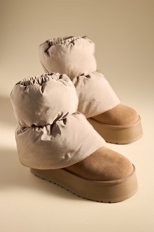 UGG® Classic Mini Dipper Puffer Boots | Anthropologie