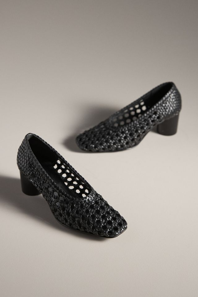 Pilcro Woven Ballet Heels | Anthropologie