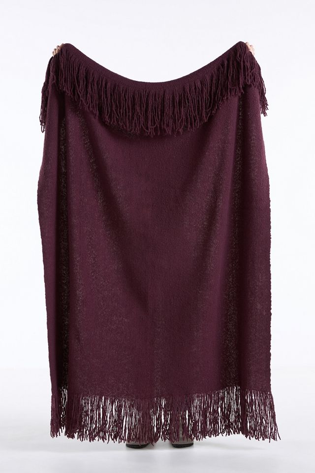 Merino Fringe Throw | AnthroHome