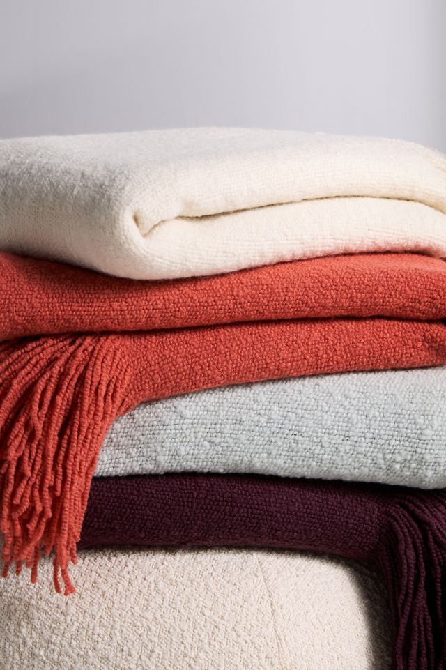 Merino Fringe Throw | AnthroHome