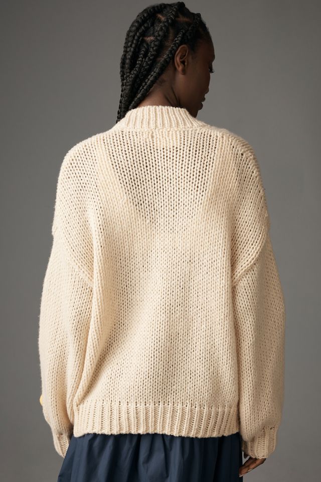 The Susannah 3D Lemon Cardigan Sweater | Anthropologie