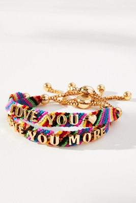 BaubleBar Mommy & Me Love You Bracelets, Set of 2 | Anthropologie