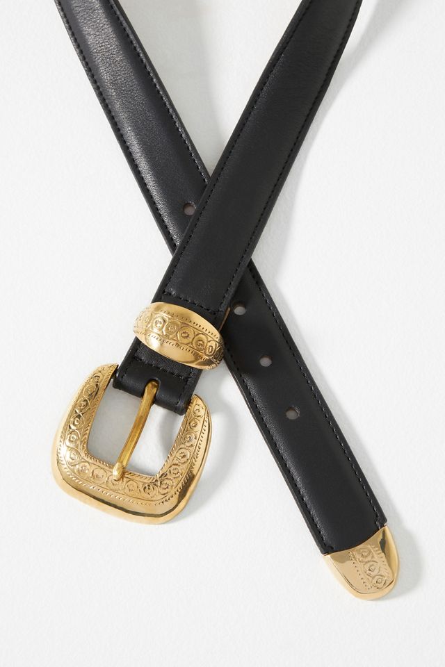 Streets Ahead Gold Buckle Belt | Anthropologie