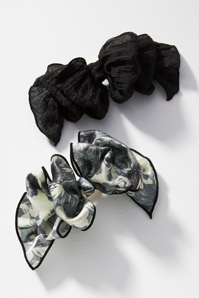 Femme Spring Ruffle Hair Bows, Set of 2 | Anthropologie