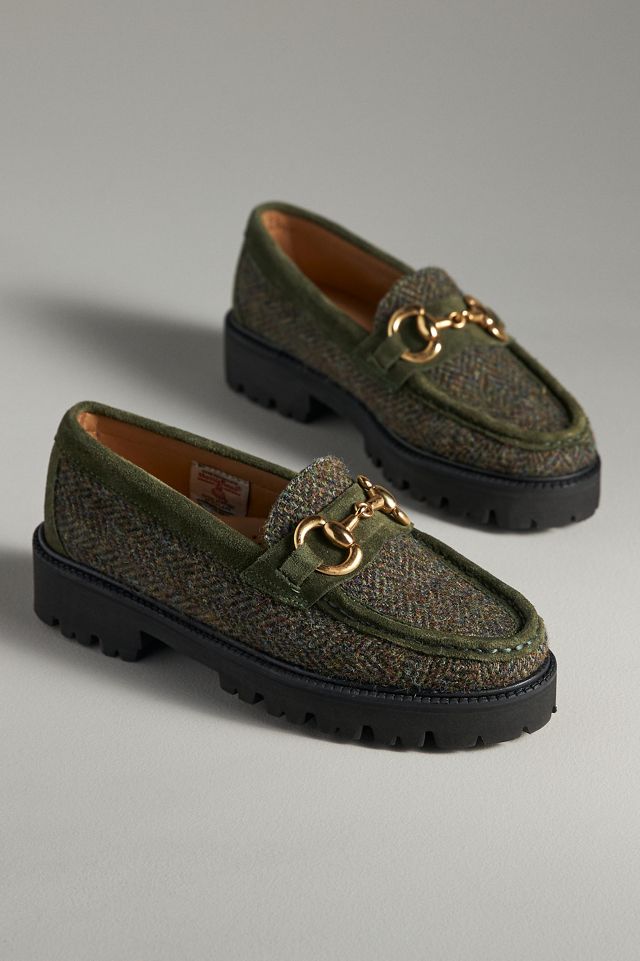 G.H.BASS Lianna Harris Tweed Super Bit Weejuns® Loafers | Anthropologie