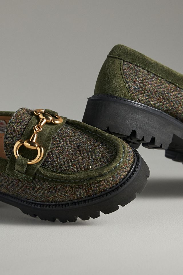 G.H.BASS Lianna Harris Tweed Super Bit Weejuns® Loafers | Anthropologie