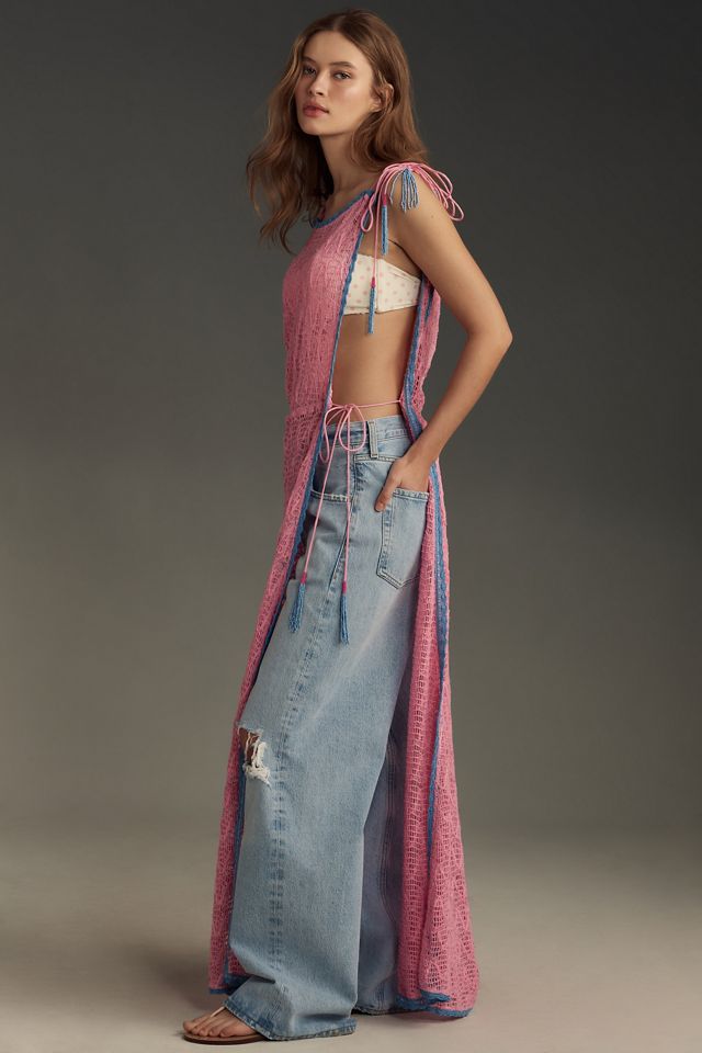 By Anthropologie Crochet Side-Slit Tunic | Anthropologie