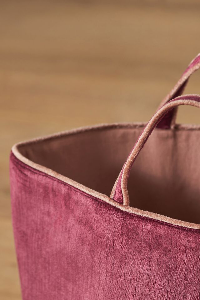 Adaline Velvet Cotton Basket | AnthroHome
