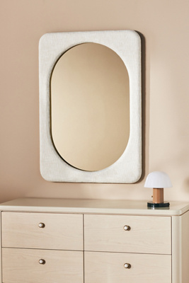 Raquel Linen Mirror | AnthroLiving