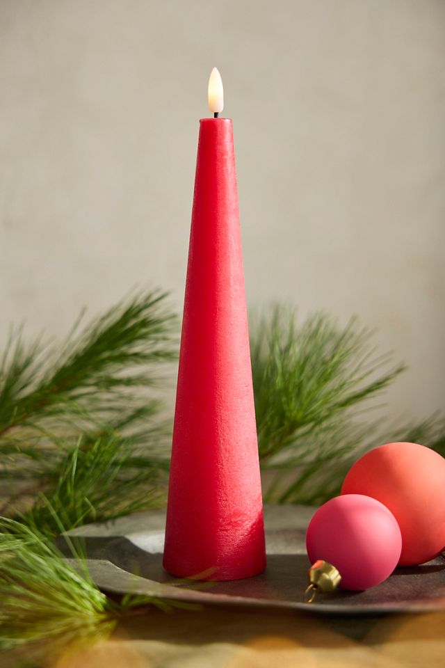 Flameless Wax Cone Candle | AnthroLiving