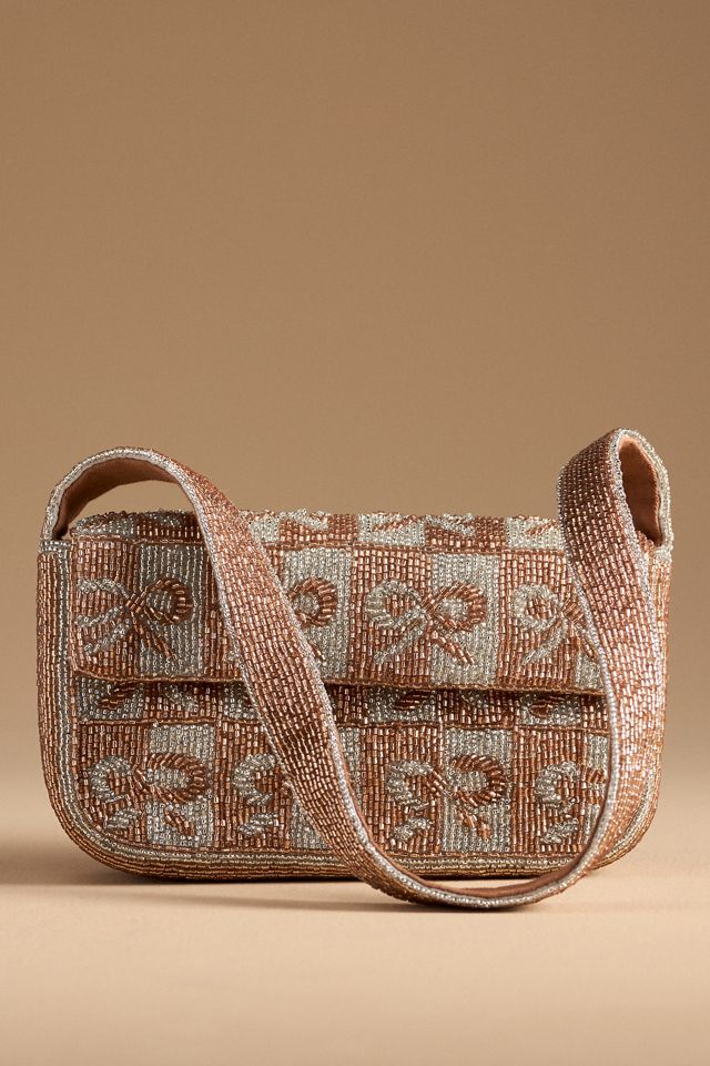 The Fiona Shoulder Bag: Metallic Bow Edition | Anthropologie