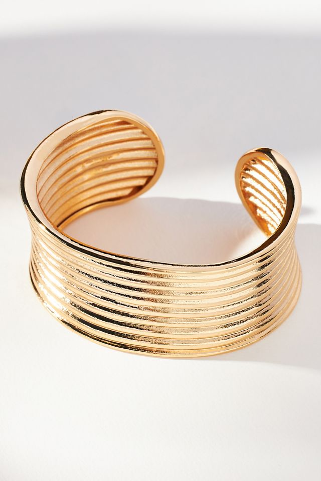 Ribbed Cuff Bracelet | Anthropologie