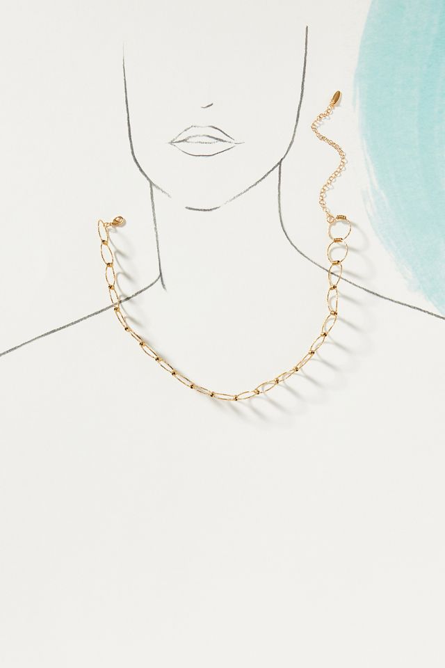Weightless Link Choker Necklace | Anthropologie