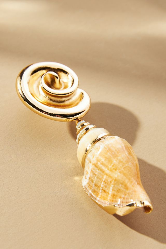 Swirl Shell Drop Earrings | Anthropologie