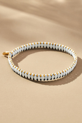 Matte Beaded Chicklet Bracelet | Anthropologie