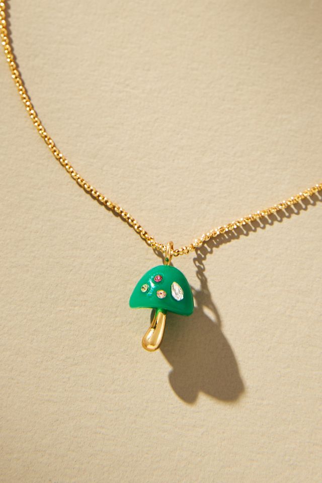Mushroom Pendant Necklace | Anthropologie
