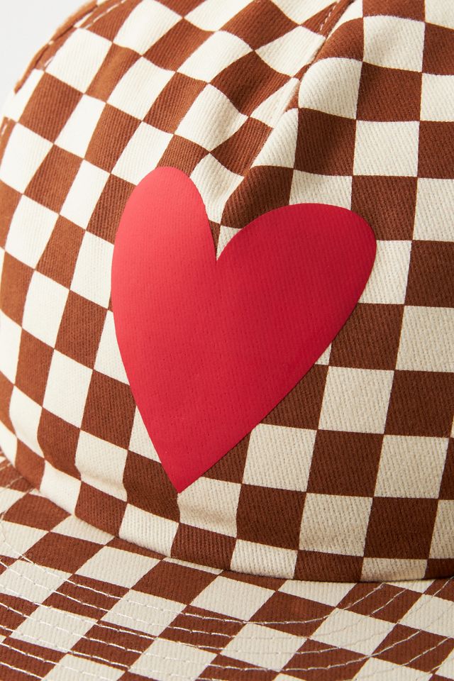 Ascot + Hart Checkered Heart Cap | Anthropologie