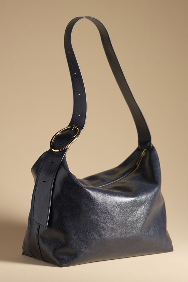 Round Buckle Slouchy Bag | Anthropologie