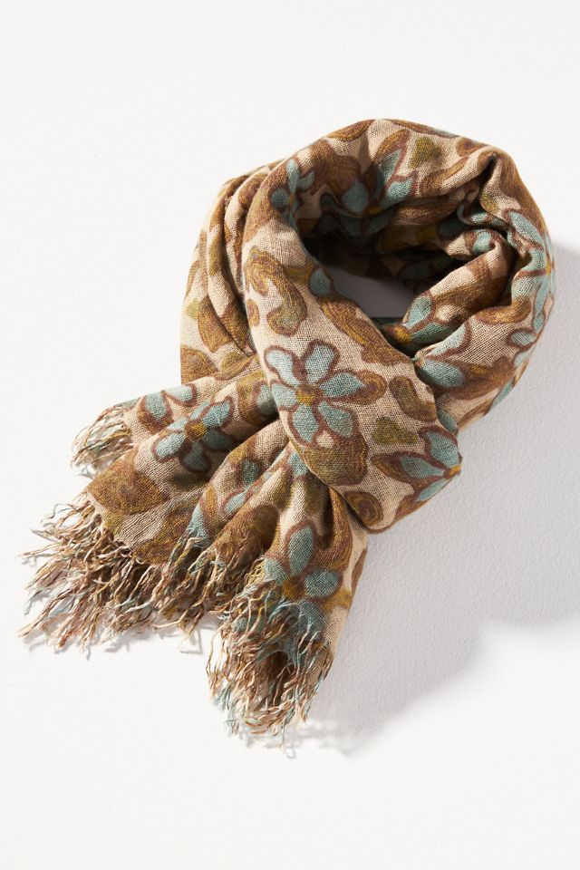 Chan Luu Bold Floral Scarf | Anthropologie