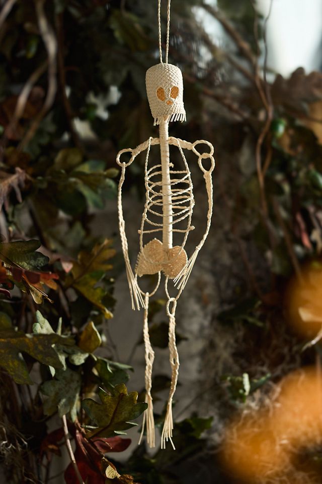 Hanging Woven Palm Skeleton | AnthroLiving