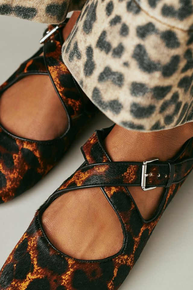 Maeve Crisscross Mary Jane Flats | Anthropologie