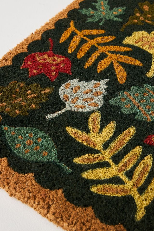 Painted Leaves Doormat | AnthroLiving